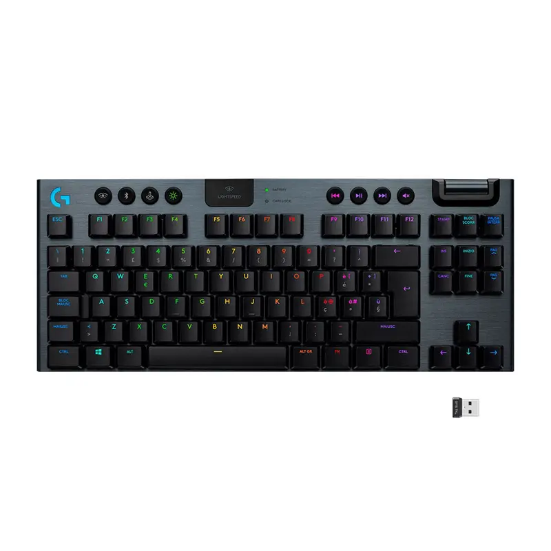 Teclado Mecânico Logitech G915 TKL Lightspeed RGB Wireless PT (ISO) GL ...