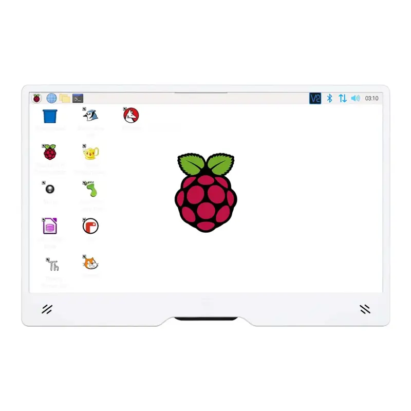 Monitor Raspberry Pi 15.6" FHD Vermelho/Branco